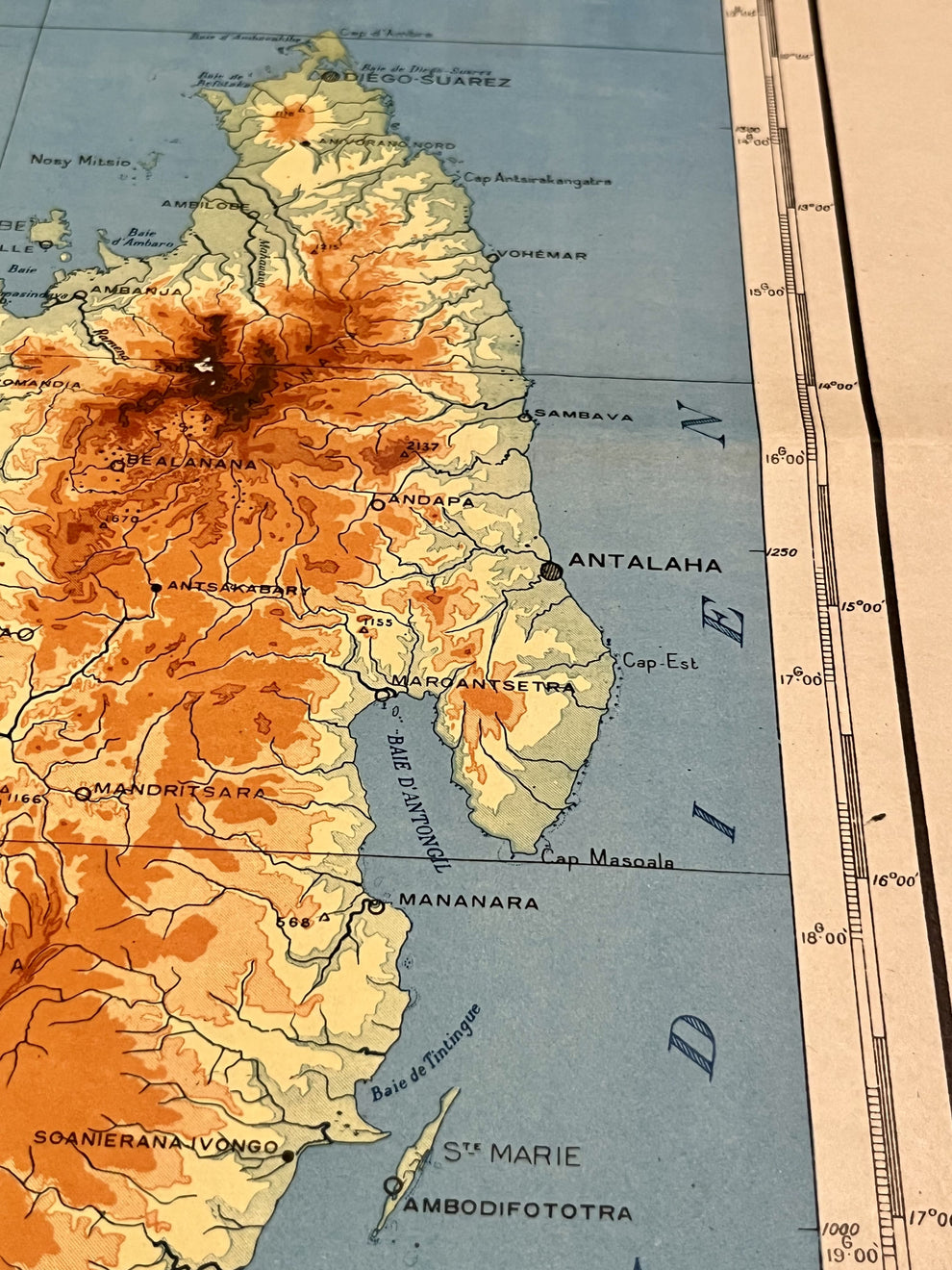 Carte ancienne de Madagascar par le Service Géographique - 1950 – Votre ...