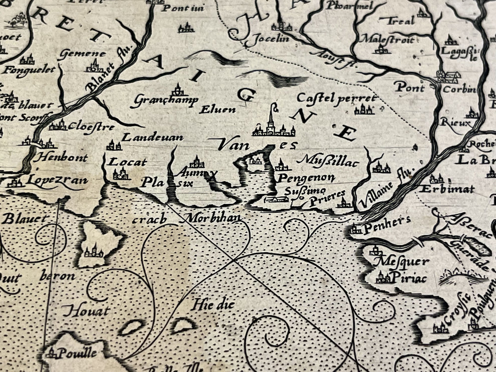 Antique map of Armorica by J. Leclerc - ca. 1620 – Votre Carte Ancienne