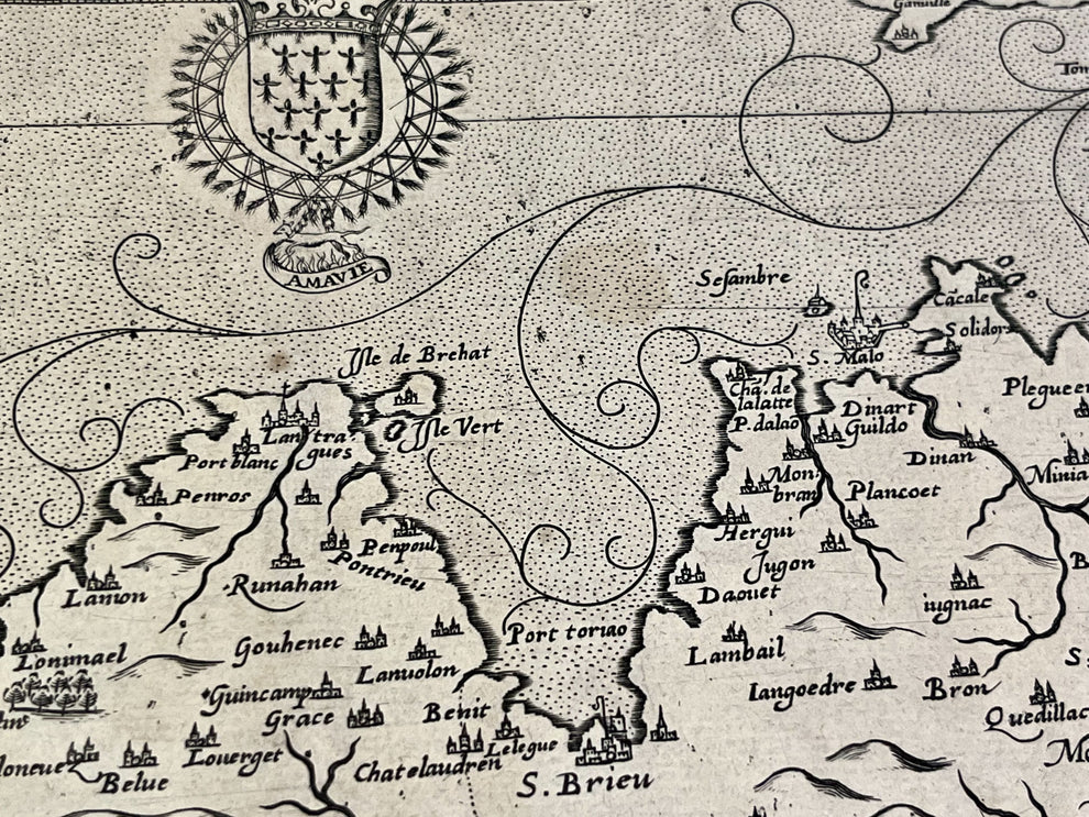 Antique map of Armorica by J. Leclerc - ca. 1620 – Votre Carte Ancienne