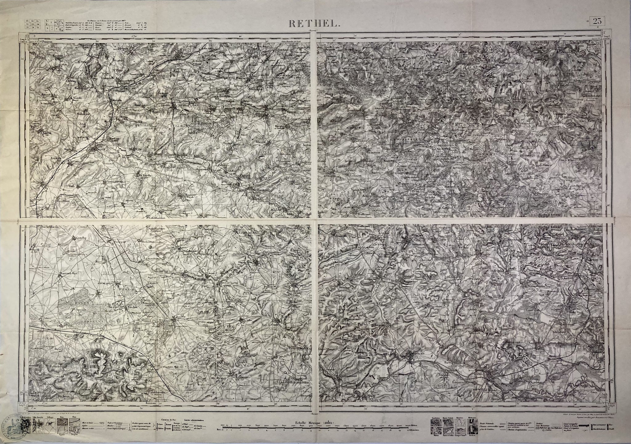 Carte d'Etat-Major de Rethel et ses environs – Votre Carte Ancienne