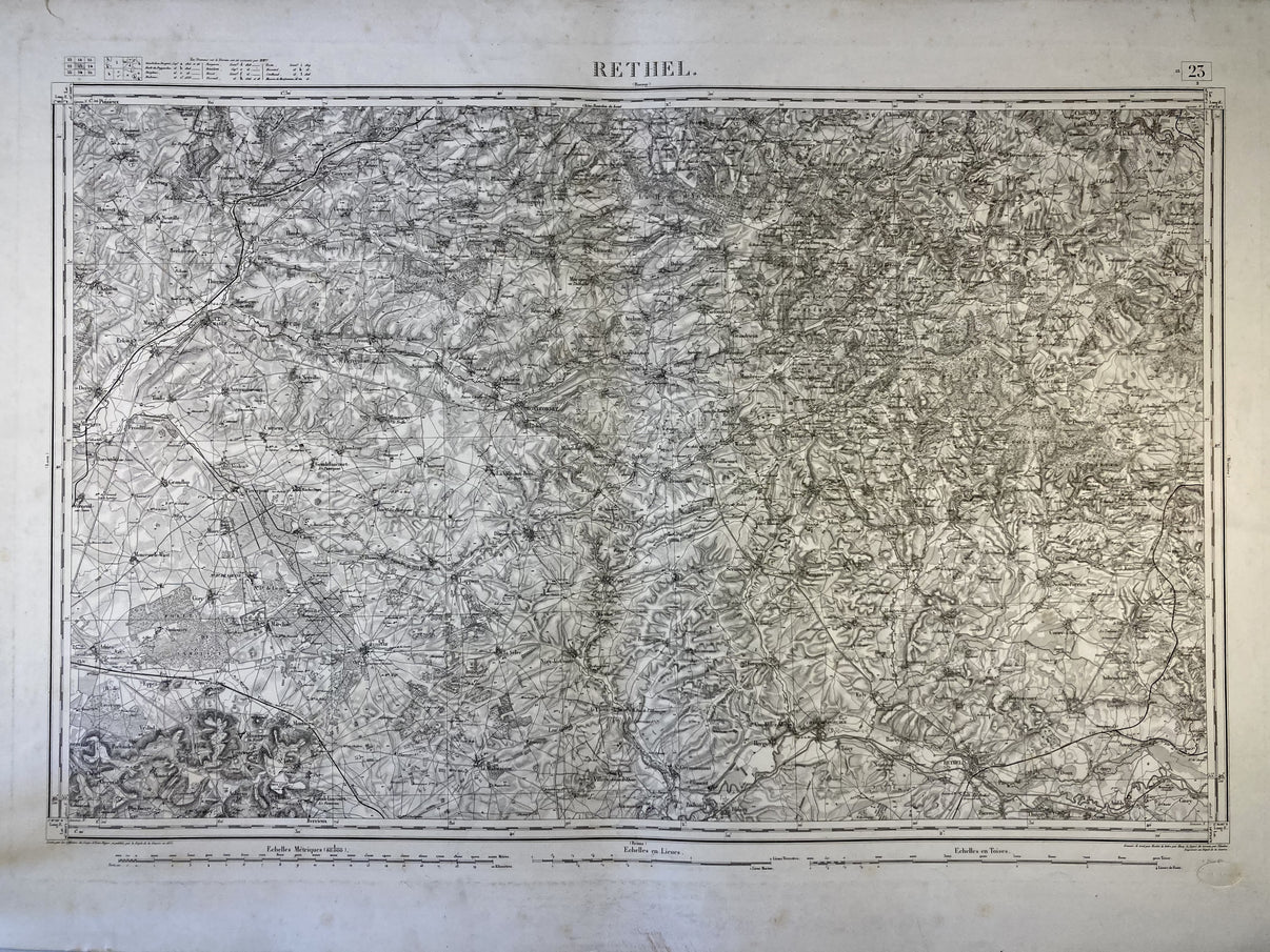 Carte d'Etat-Major de Rethel et ses environs – Votre Carte Ancienne