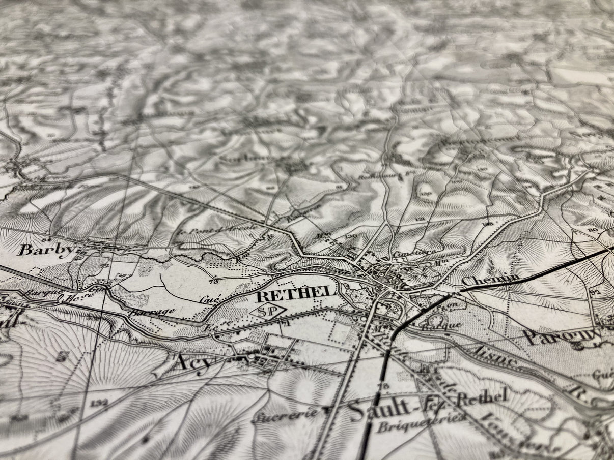 Carte d'Etat-Major de Rethel et ses environs – Votre Carte Ancienne