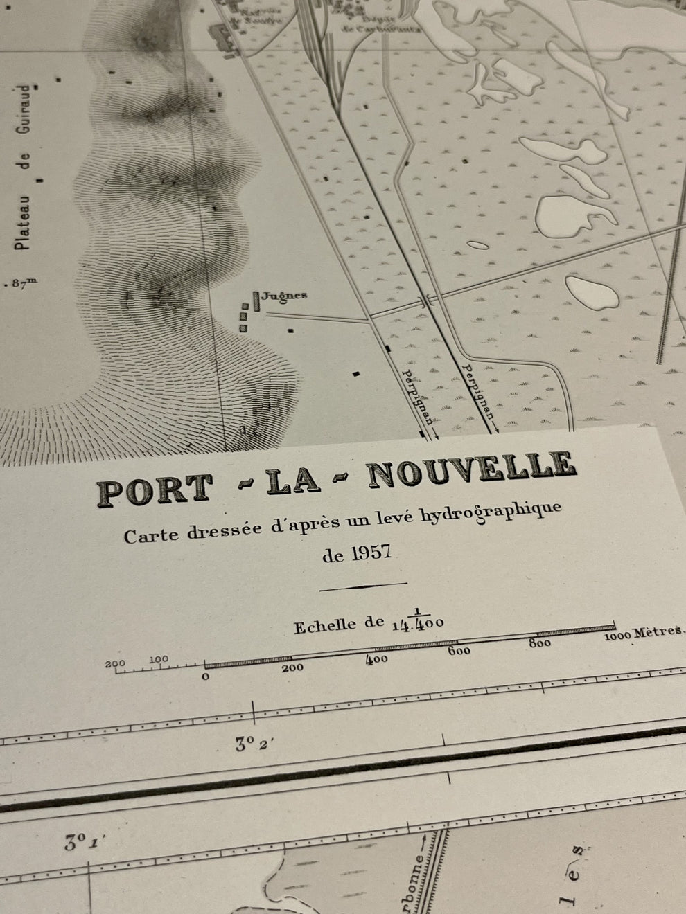 Antique nautical chart of Port-la-Nouvelle and La Franqui – Votre Carte ...